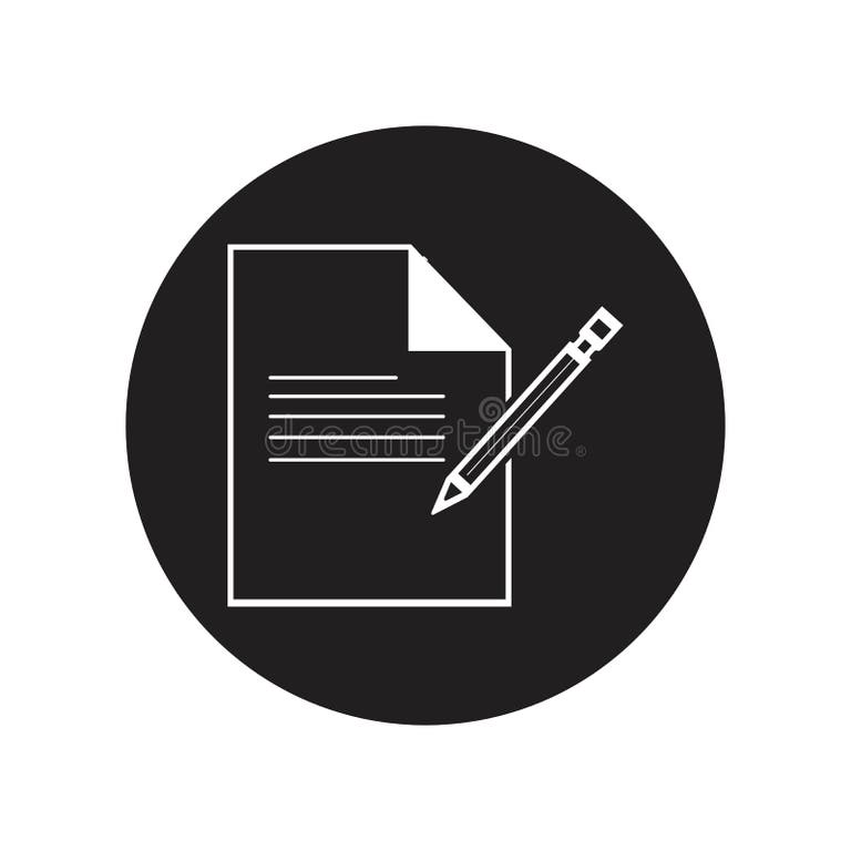 Document stock vector. Illustration of rectangle, business - 166349096