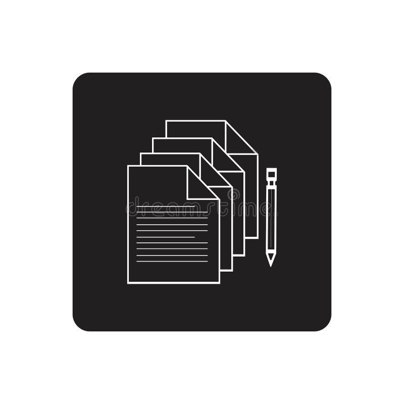 Document stock vector. Illustration of rectangle, computer - 166648652