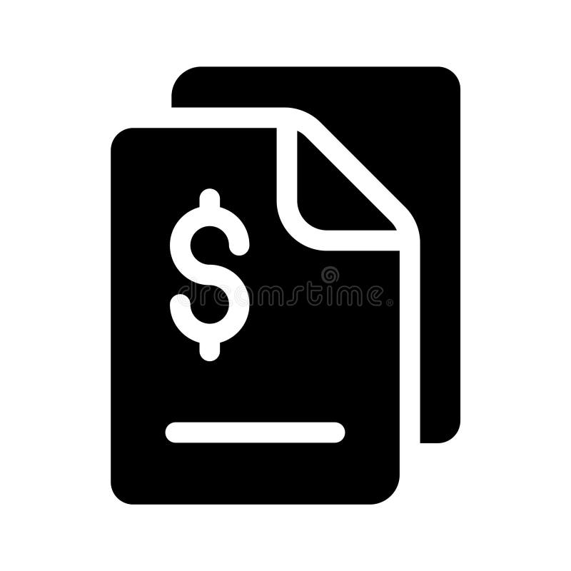 A Document with a Dollar Symbol, Representing Financial Records Stock ...