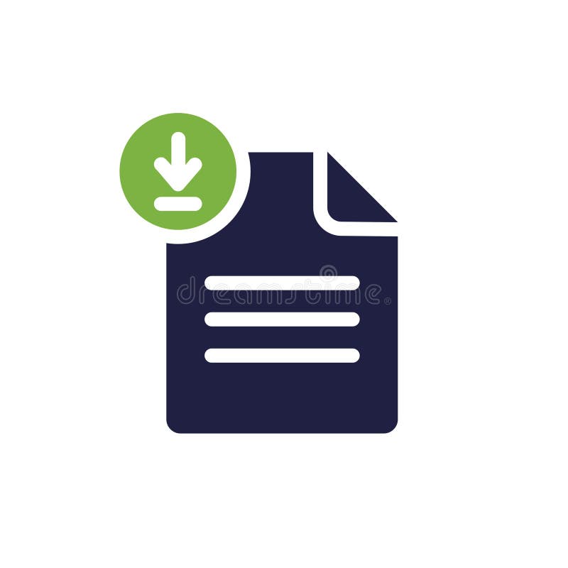 This is a Document Download Icon Designed Specifically for Enhancing ...