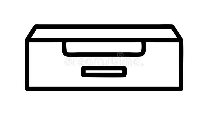 Document Drawer Storage Icon, Office Organization and Filing System ...