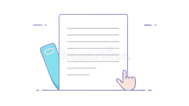 Document Editing or Signing Icon Illustration, Vector Design Generative ...