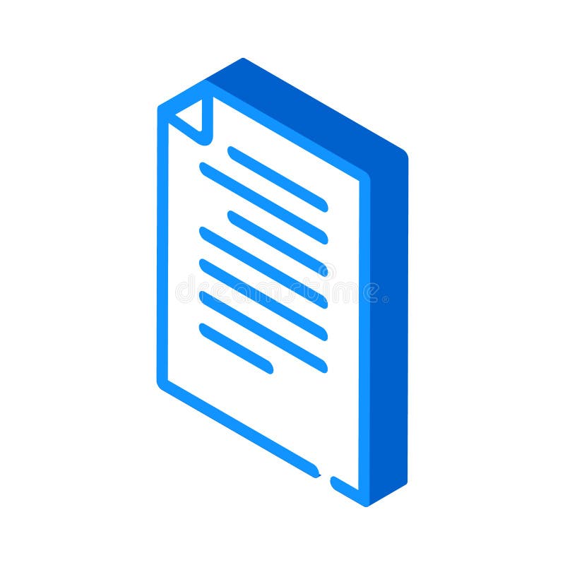 Document Electronic Isometric Icon Vector Illustration Stock Vector ...