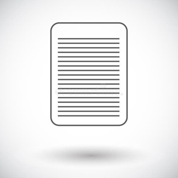 Document Enig Vlak Pictogram Vector Illustratie - Illustration of ...