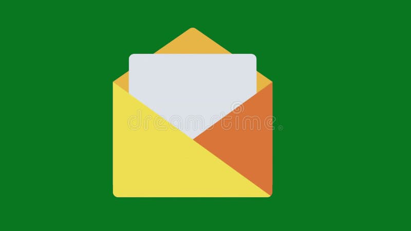 Document Envelope Element Motion Graphic Animation Stock Video - Video ...