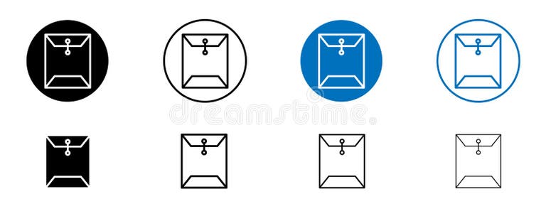 Document Envelope Icon Vector Stock Vector - Illustration of data ...
