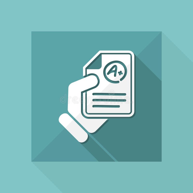 Document with Excellent Results Stock Vector - Illustration of evaluate ...