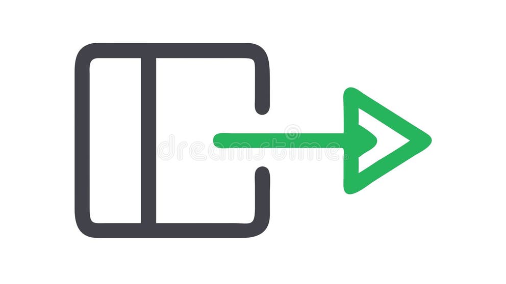 Document Exit or Export Icon Vector Illustration, Vector Design ...