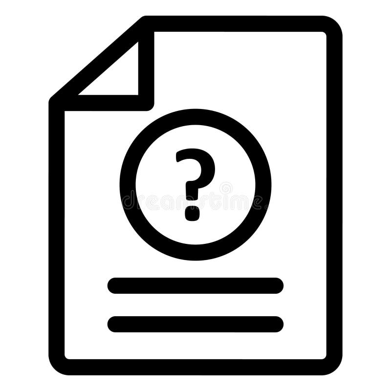 Document, Faq Isolated Vector Icon Which Can Easily Modify or Edit ...