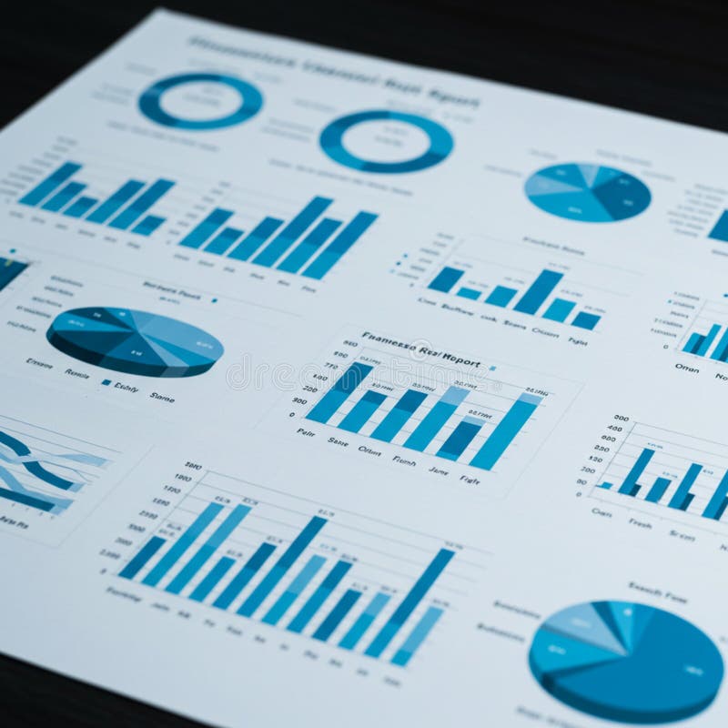 A Document Featuring Multiple Data Visualizations, Including Bar Graphs ...