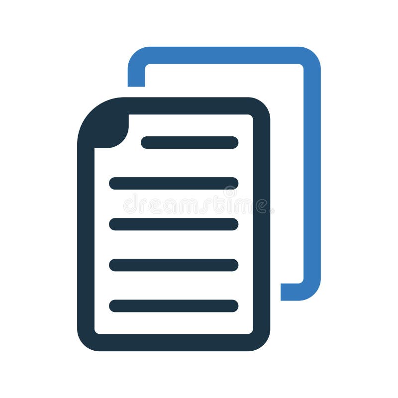 Document File Copy-paste Icon. Vector Graphics Stock Vector ...