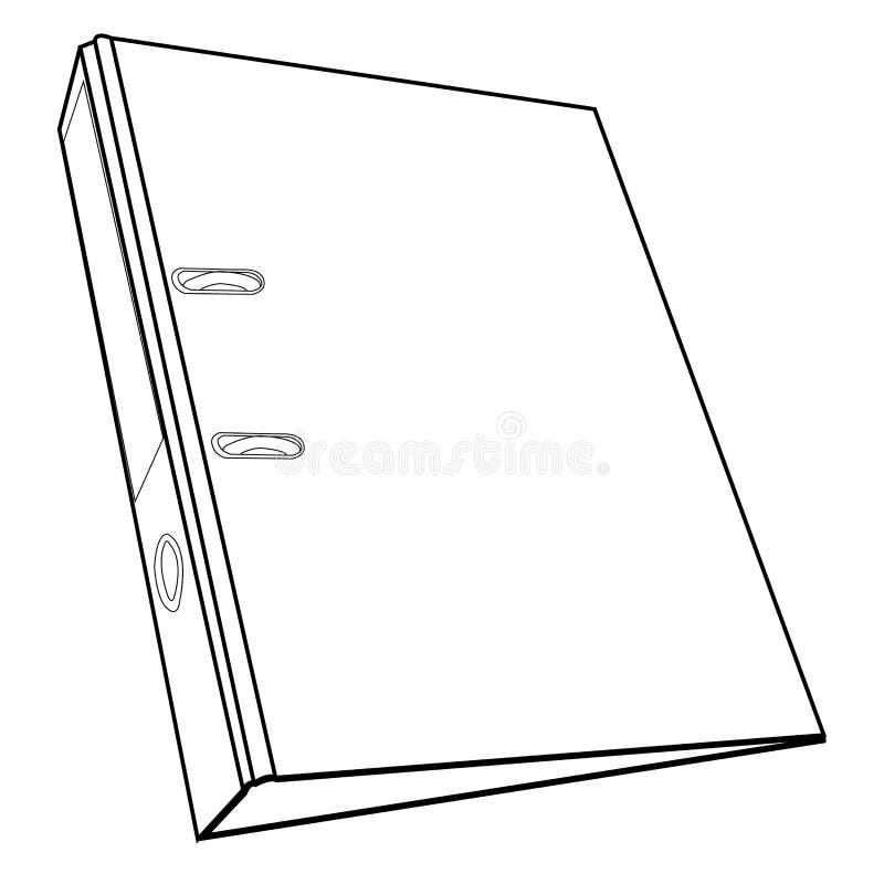 Document File Folder Outline Vector Stock Vector - Illustration of ...
