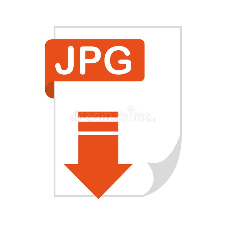 Document File Format with Arrow Download Isolated Icon Stock ...