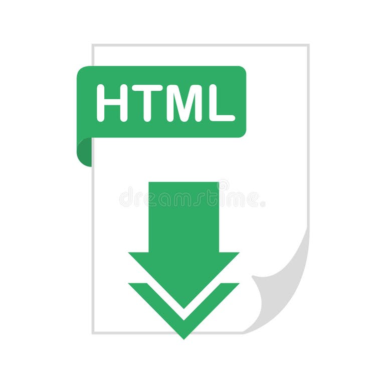 Document File Format with Arrow Download Isolated Icon Stock ...