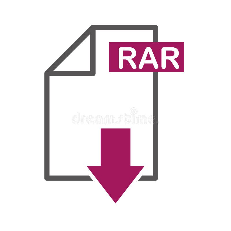 Document File Format with Arrow Download Isolated Icon Stock ...