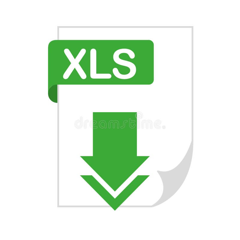 Document File Format with Arrow Download Isolated Icon Stock ...