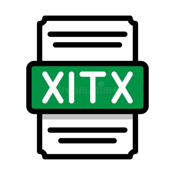 Document File Format Xltx Spreadsheet Icon. with Outline and Color in ...