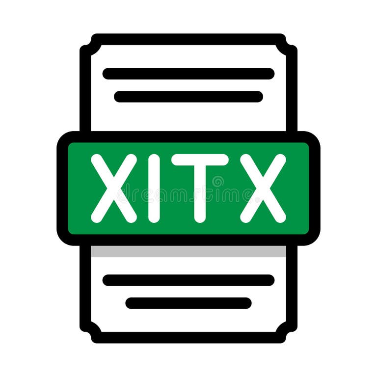 Document File Format Xltx Spreadsheet Icon. with Outline and Color in ...