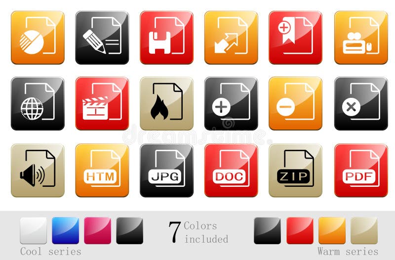 Multimedia // Pearly Series Stock Vector - Illustration of game, card ...