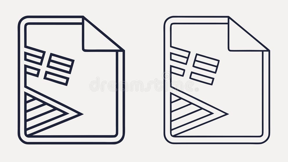 A Document File Icon with Abstract Text and Image Placeholders, Vector Design Generative AI ...