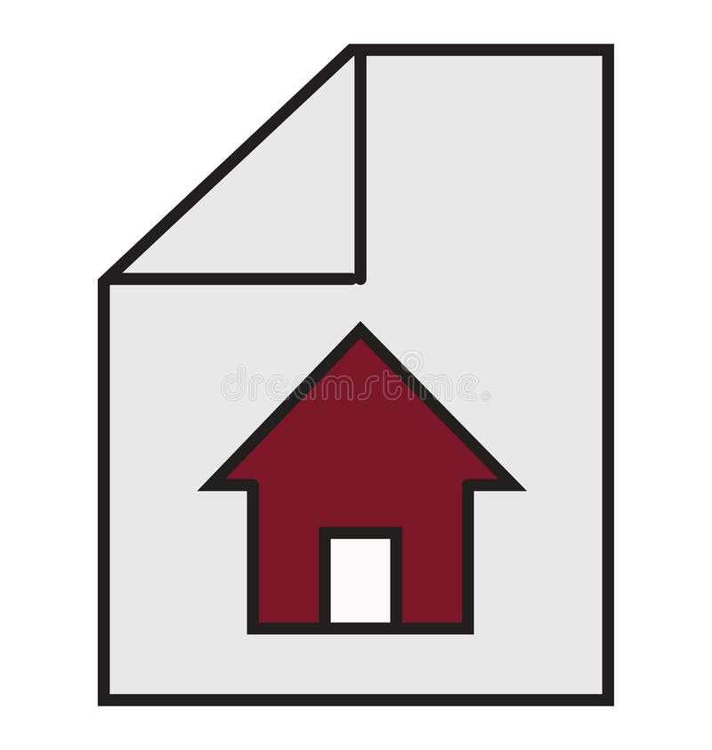 Document, File Outline and Filled Isolated Vector Icon that Can Be ...