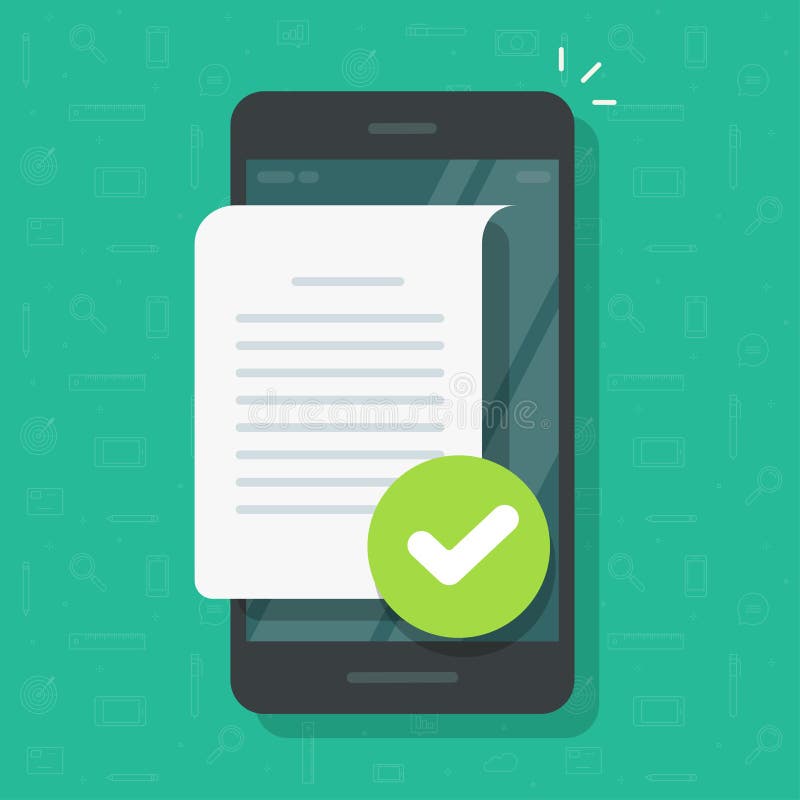 Cellphone Vector Illustration with Ramadan Kareem Greeting Text. Stock ...