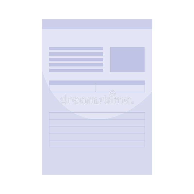 Document file paper format stock vector. Illustration of business ...