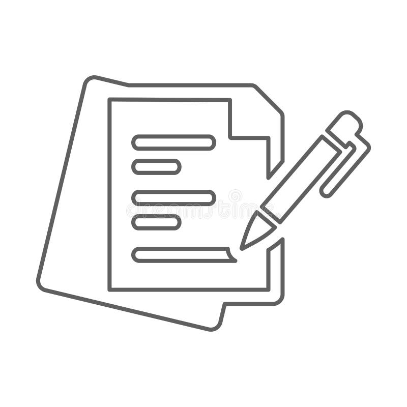 Document, File, Sheet Outline Icon. Line Art Sketch Stock Vector ... Document, File, Sheet Outline Icon. Line Art Sketch Stock Vector ...