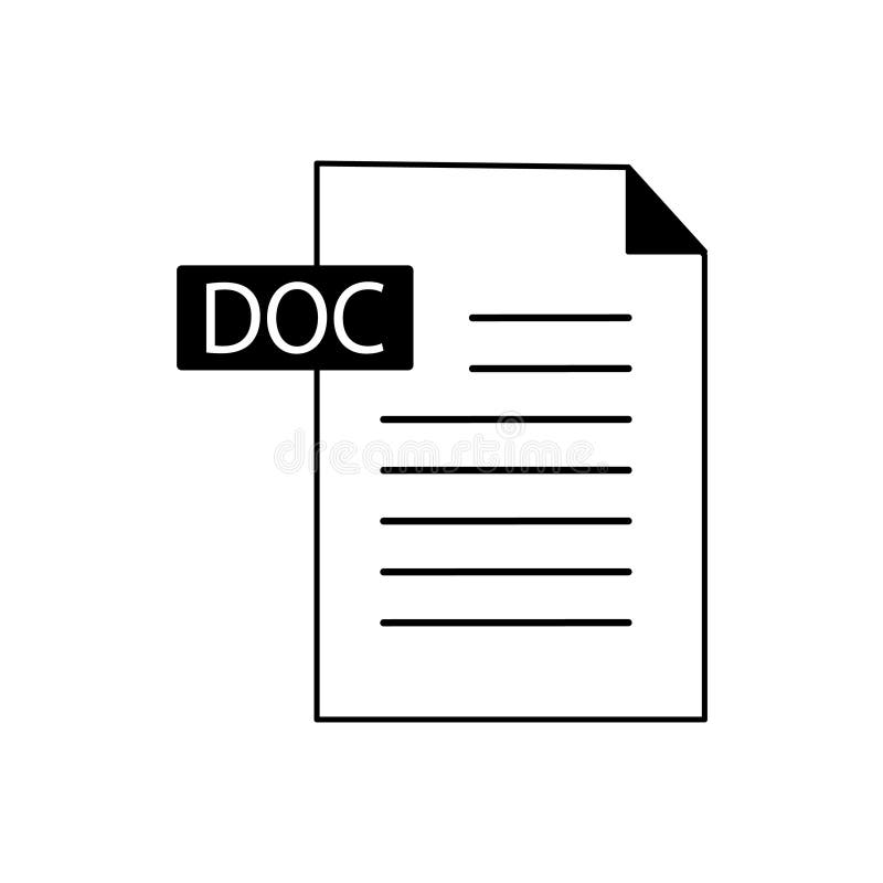 Document or File Type Trendy Flat Style Icon. Doc Symbol for Your Web ...