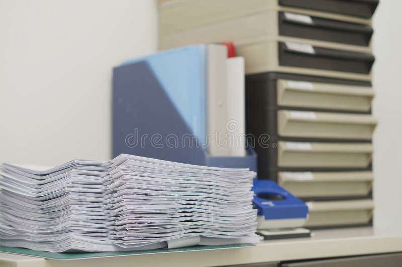 Document, File Work and Document Drawer Stock Photo - Image of office ...