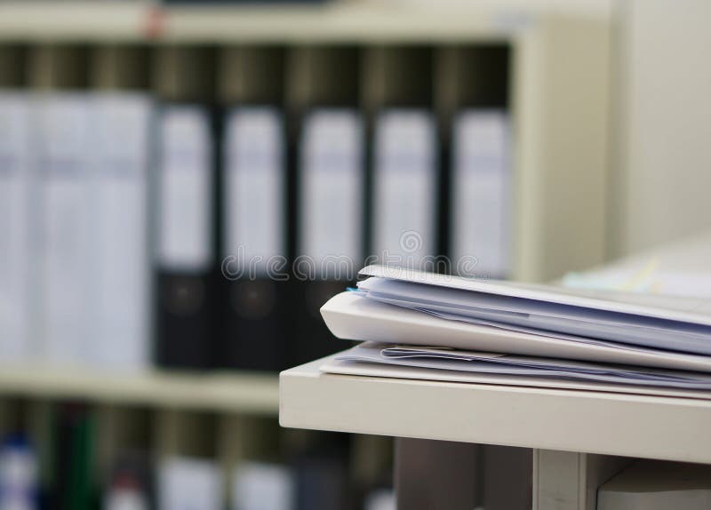 Document with Files and Folders Stock Photo - Image of time, paperwork ...