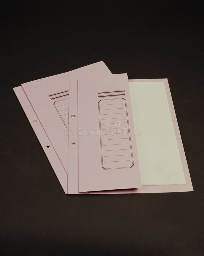 Document Files, Folders in Various Colors Stock Photo - Image of home ...