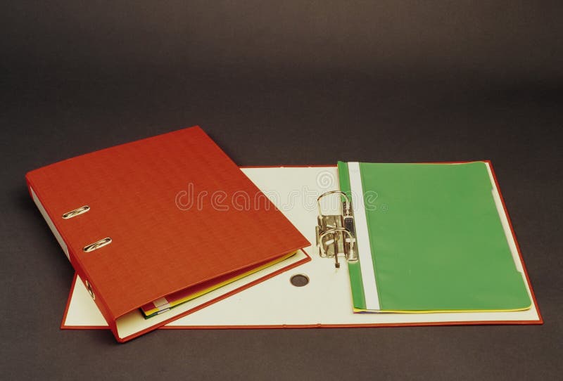 Document Files, Folders In Various Colors Stock Photo - Image of files ...