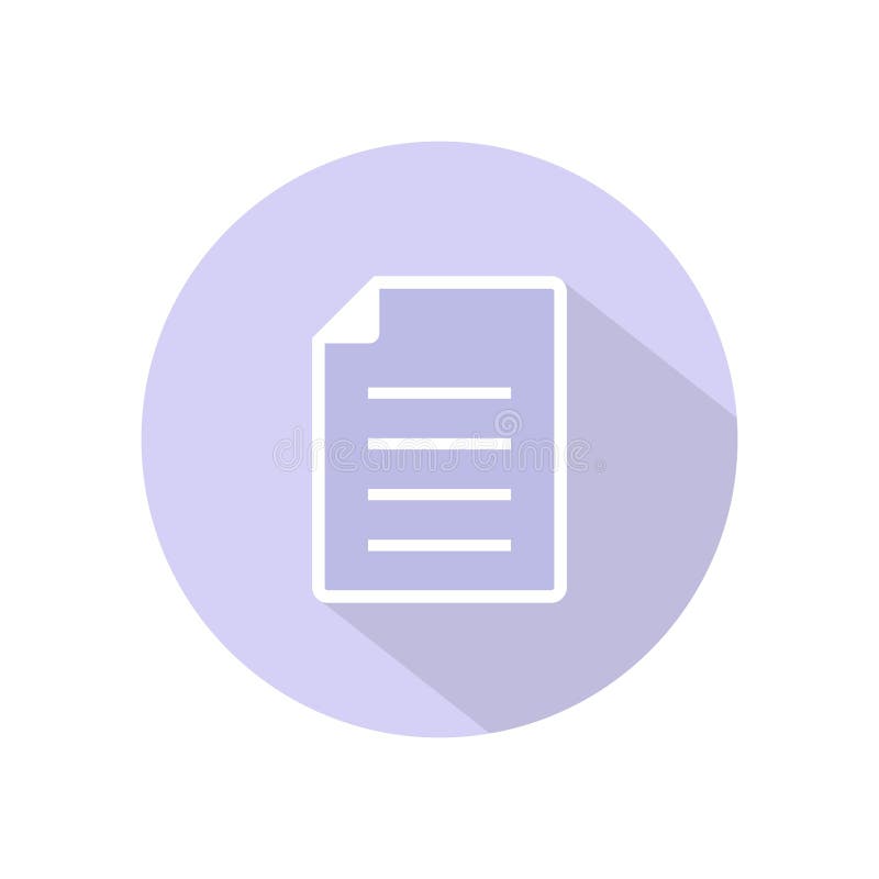 Document Flat Icon Vector Illustration. Page Symbol Design Stock Vector ...