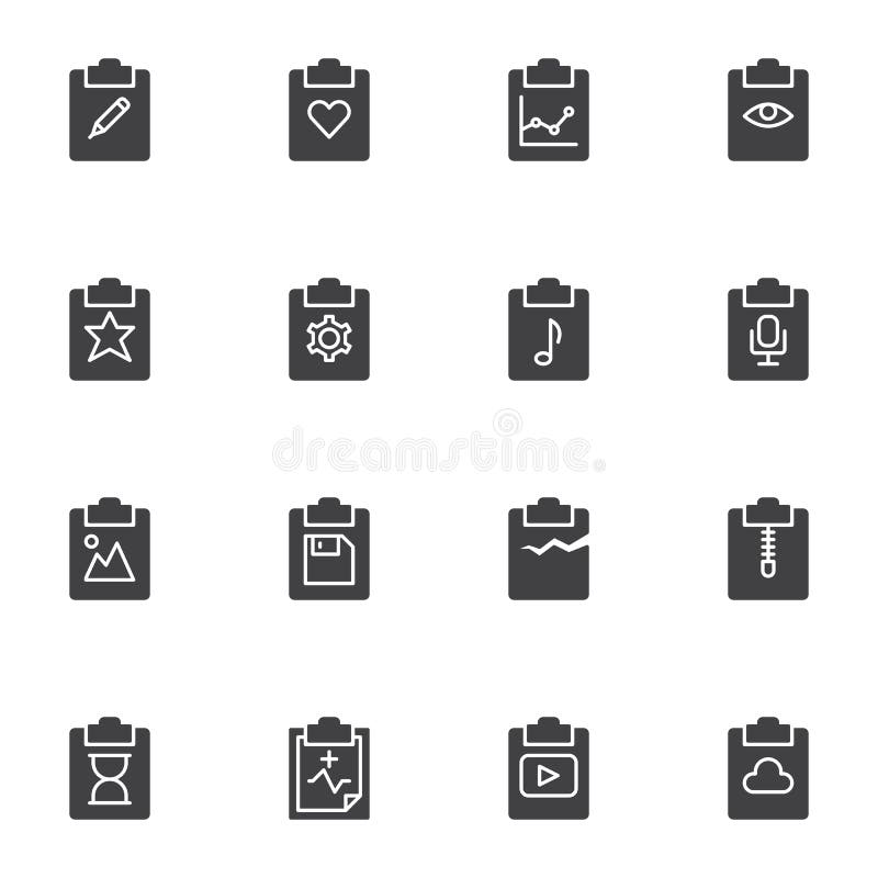 Document Flow Outline Icons Collection. Document, Flow, Management ...