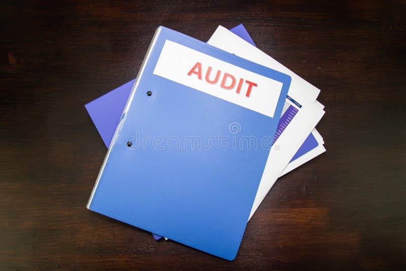 Document Folder for Audit, Business Concept Stock Photo - Image of ...