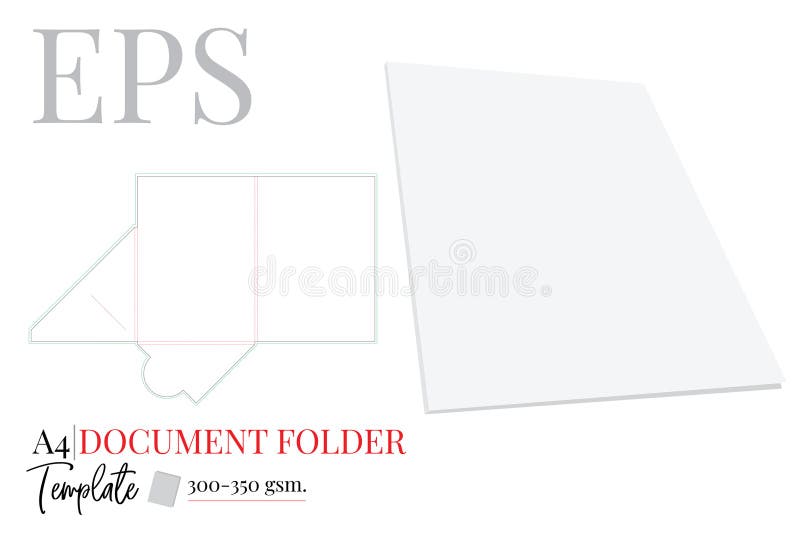 A4 Folder Template Die Cut Stock Illustrations – 70 A4 Folder Template Die Cut Stock ...