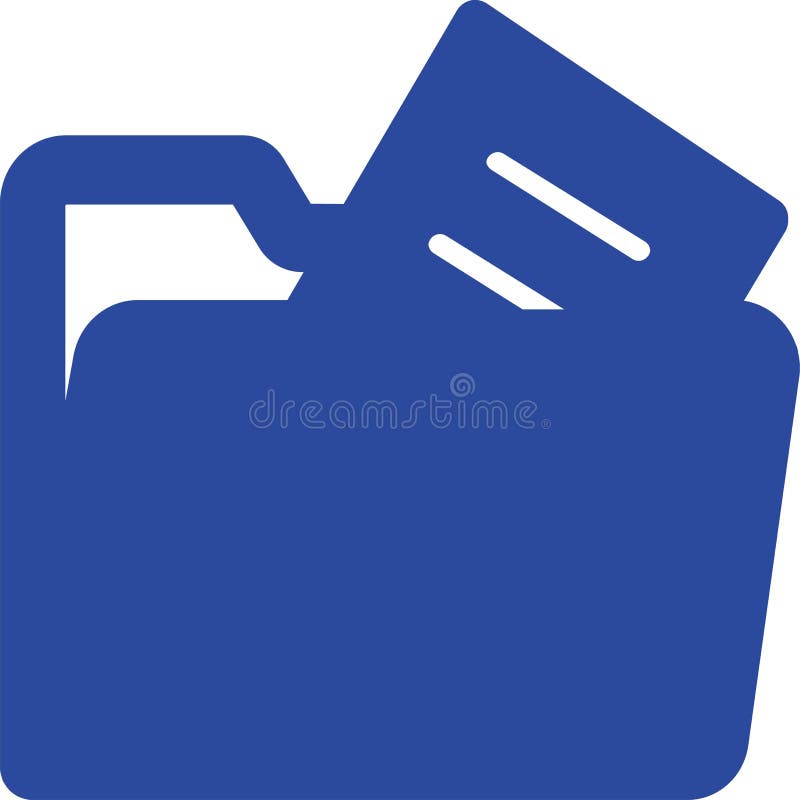 Document Folder Isolated Vector Icon Which Can Easily Modify or Edit ...