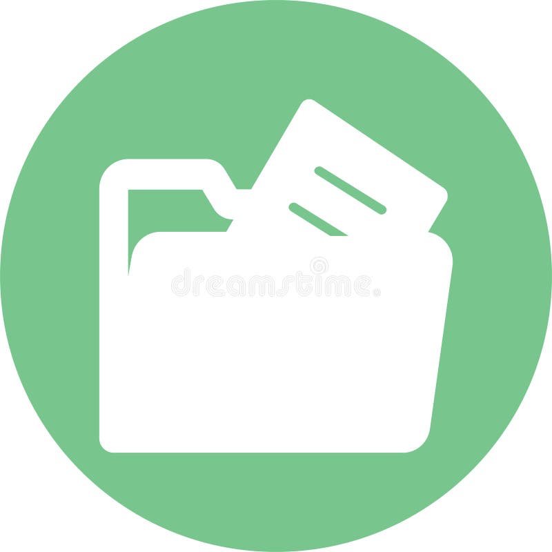 Document Folder Isolated Vector Icon Which Can Easily Modify or Edit ...