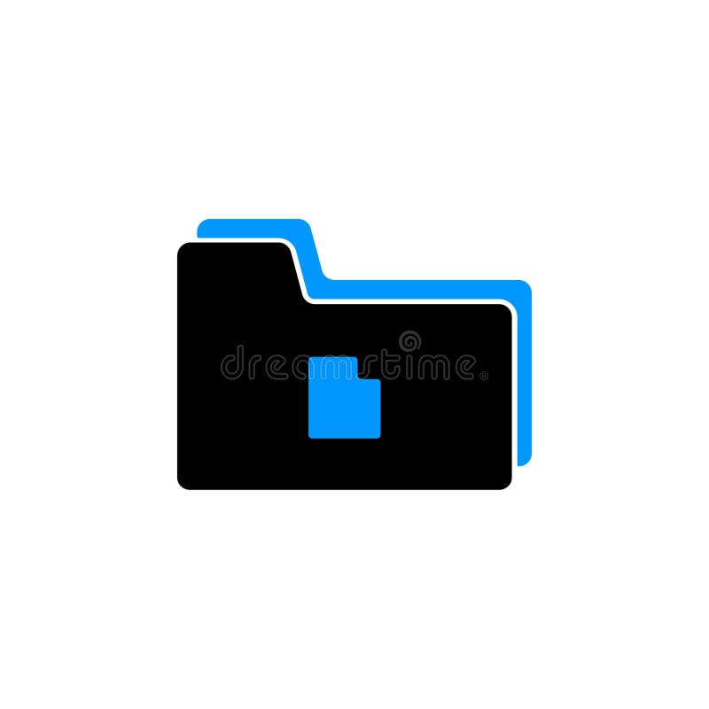 Document, Folder, Left, Previous Folder Icon Stock Vector ...