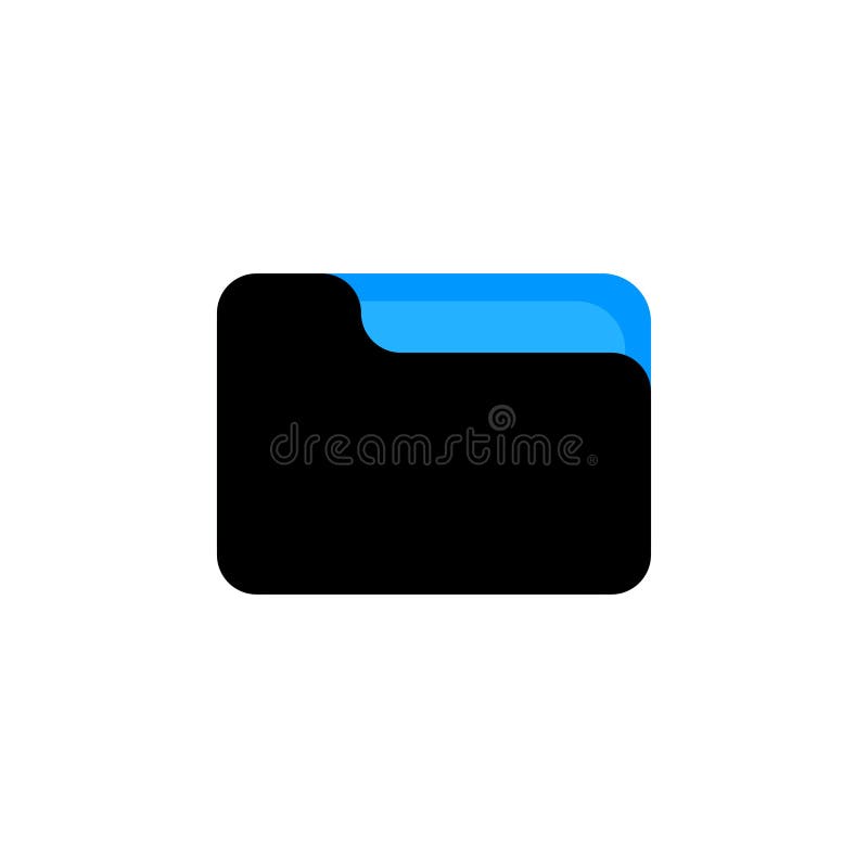 Document, Folder, Left, Previous Folder Icon Stock Vector ...
