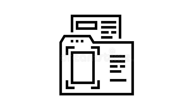 Document Folder Line Icon Animation Stock Footage - Video of empty ... Document Folder Line Icon Animation Stock Footage - Video of empty ...