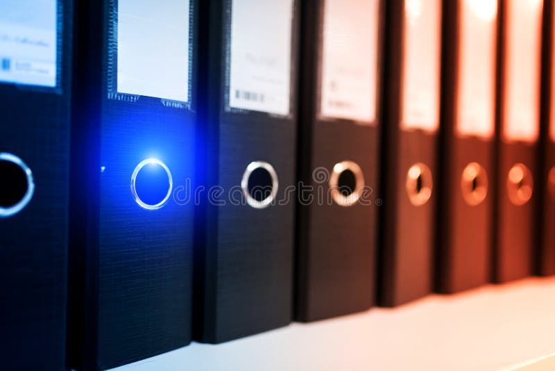 Document Folder Office Work Place Room Stock Image - Image of ...