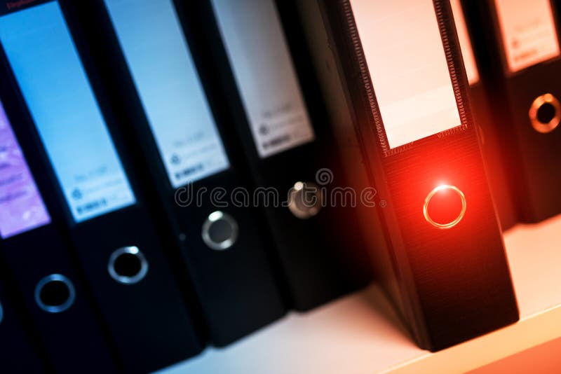 Document Folder Office Work Place Room Stock Photo - Image of folder ...