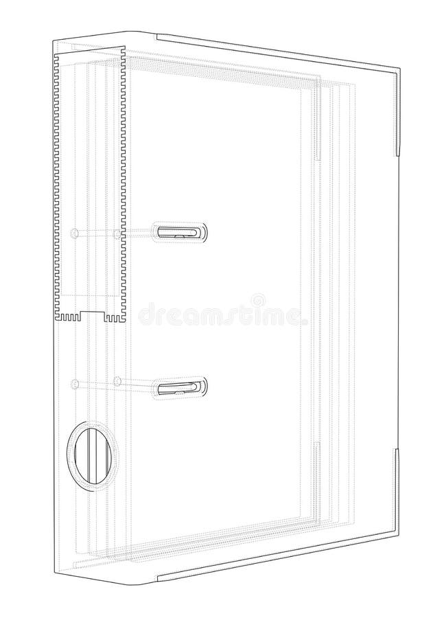 Folder Sketch Doodle Illustration School and Office Stock Illustration ...