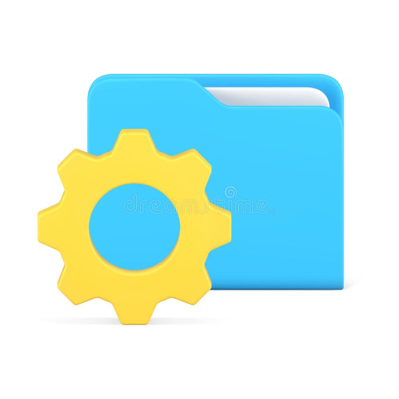Document Folder Storage Archive Development Gear Cog Mechanism ...