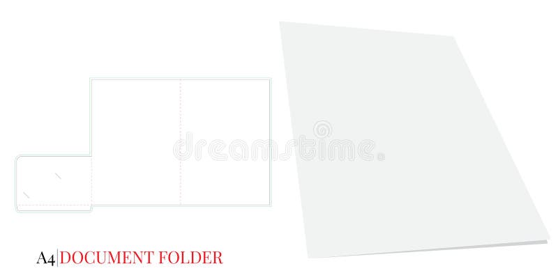A4 Folder Die Cut Stock Illustrations – 79 A4 Folder Die Cut Stock ...