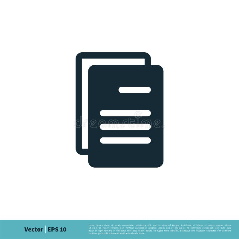 Document Form Icon Vector Logo Template Illustration Design. Vector EPS ...