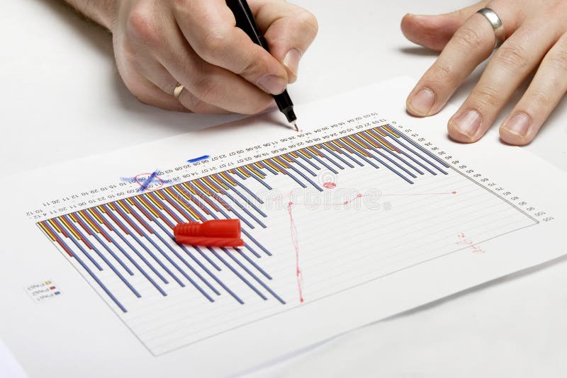 Document graphics stock photo. Image of decrease, graphic - 1688198