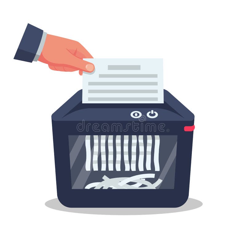 Shredding Person stock vector. Illustration of office - 29631966